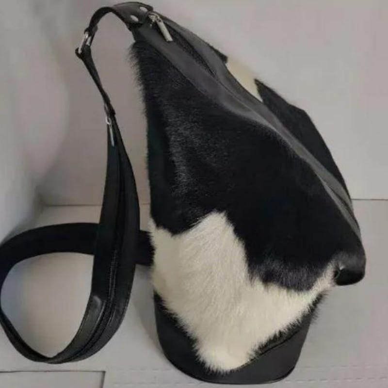 Cow Print Bag - Etsy UK