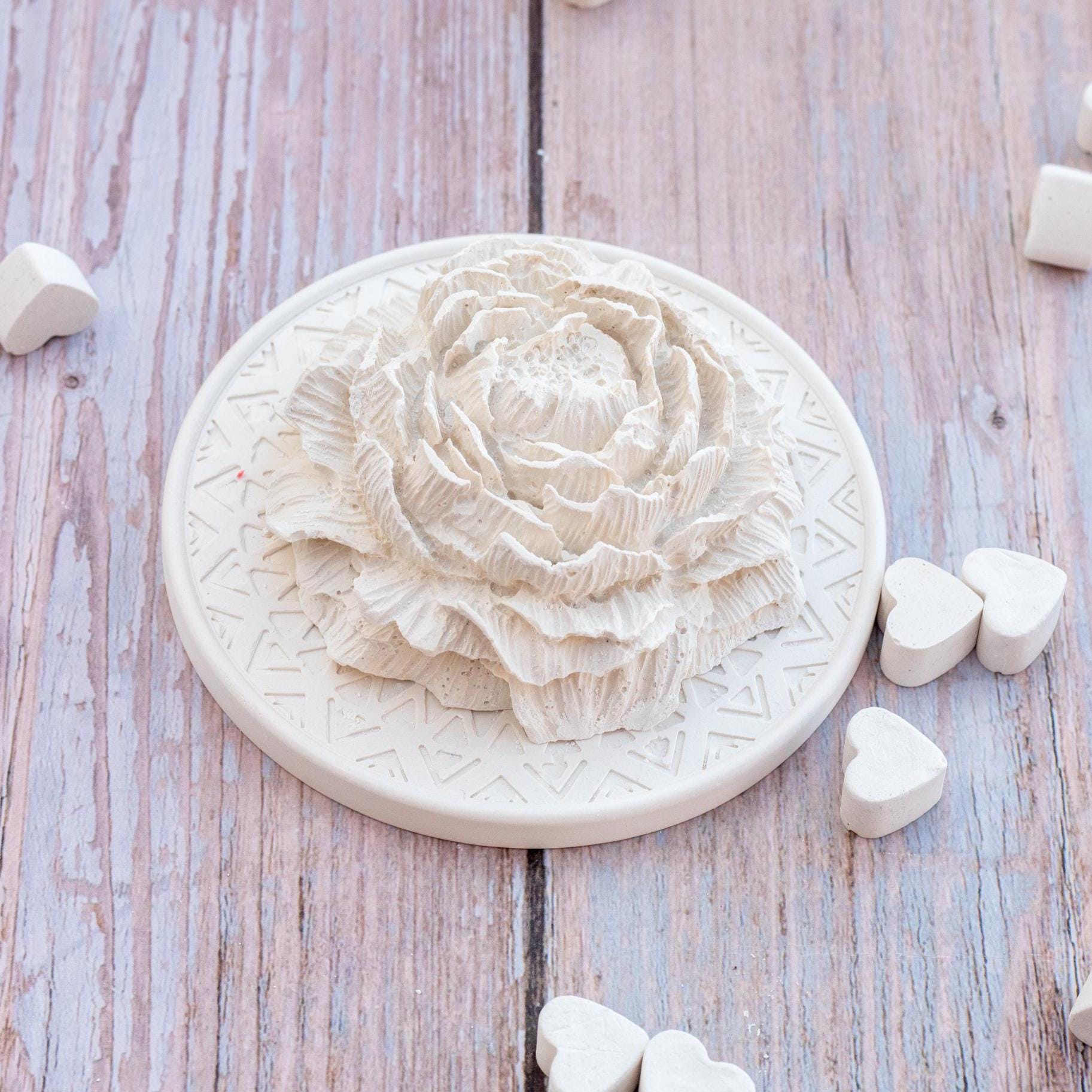 Handcrafted Gypsum Coaster With Mandala Design Ideal for Aromatherapy ...