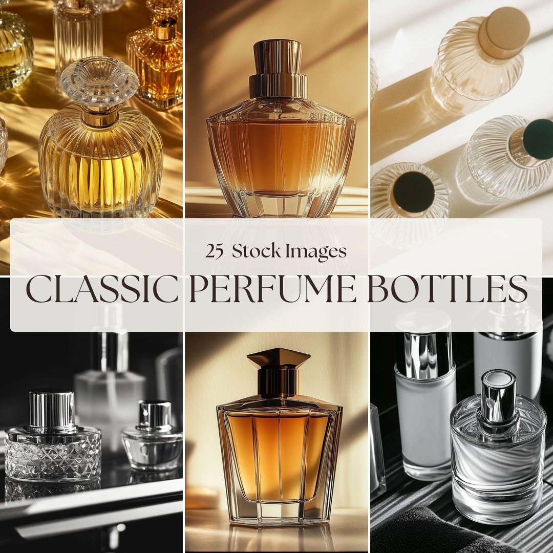 25 Classic Perfume Bottle Stock Images, High-end Fragrance Product ...