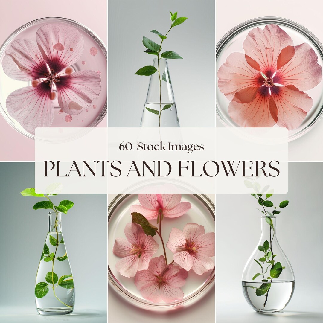 60 Plant and Flower Stock Images, Natural Ingredients for Beauty and ...