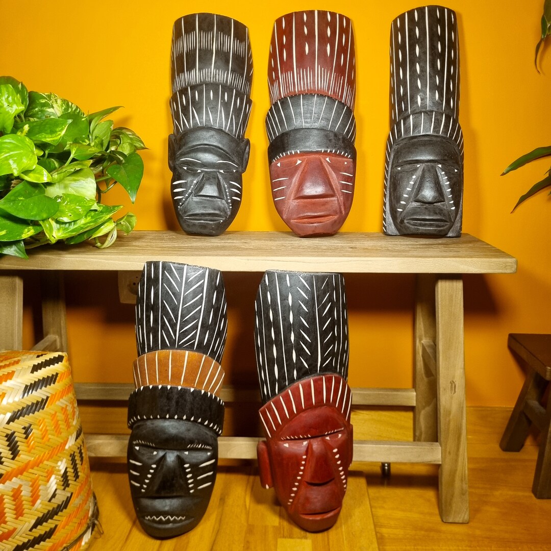 Traditional Indigenous Mask Tikuna Ethnicity 40 X 15 Cm Amazon 5 Models ...