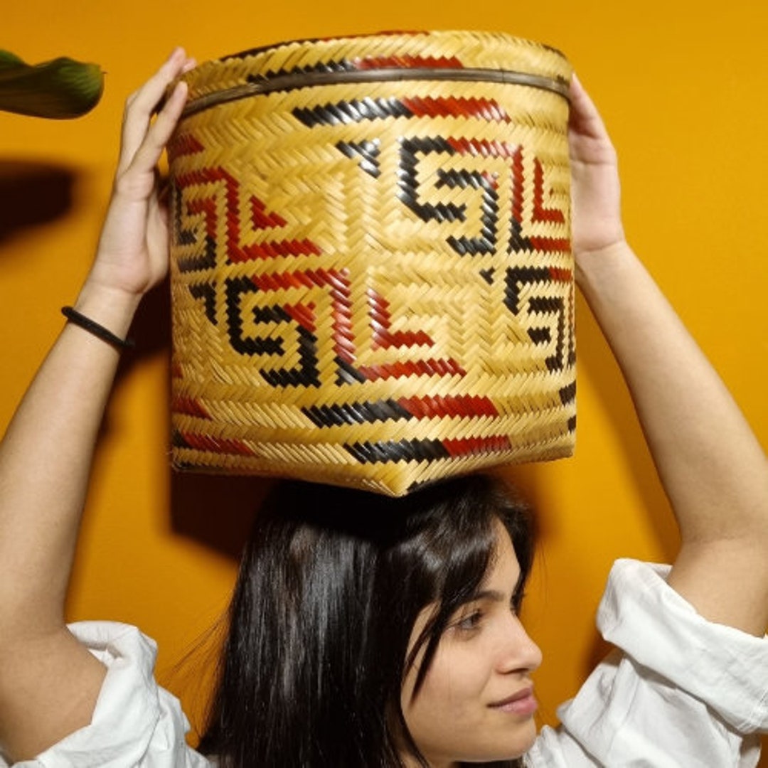 Baniwa Ethnic Indigenous Basket 28 X 28 Cm - Etsy