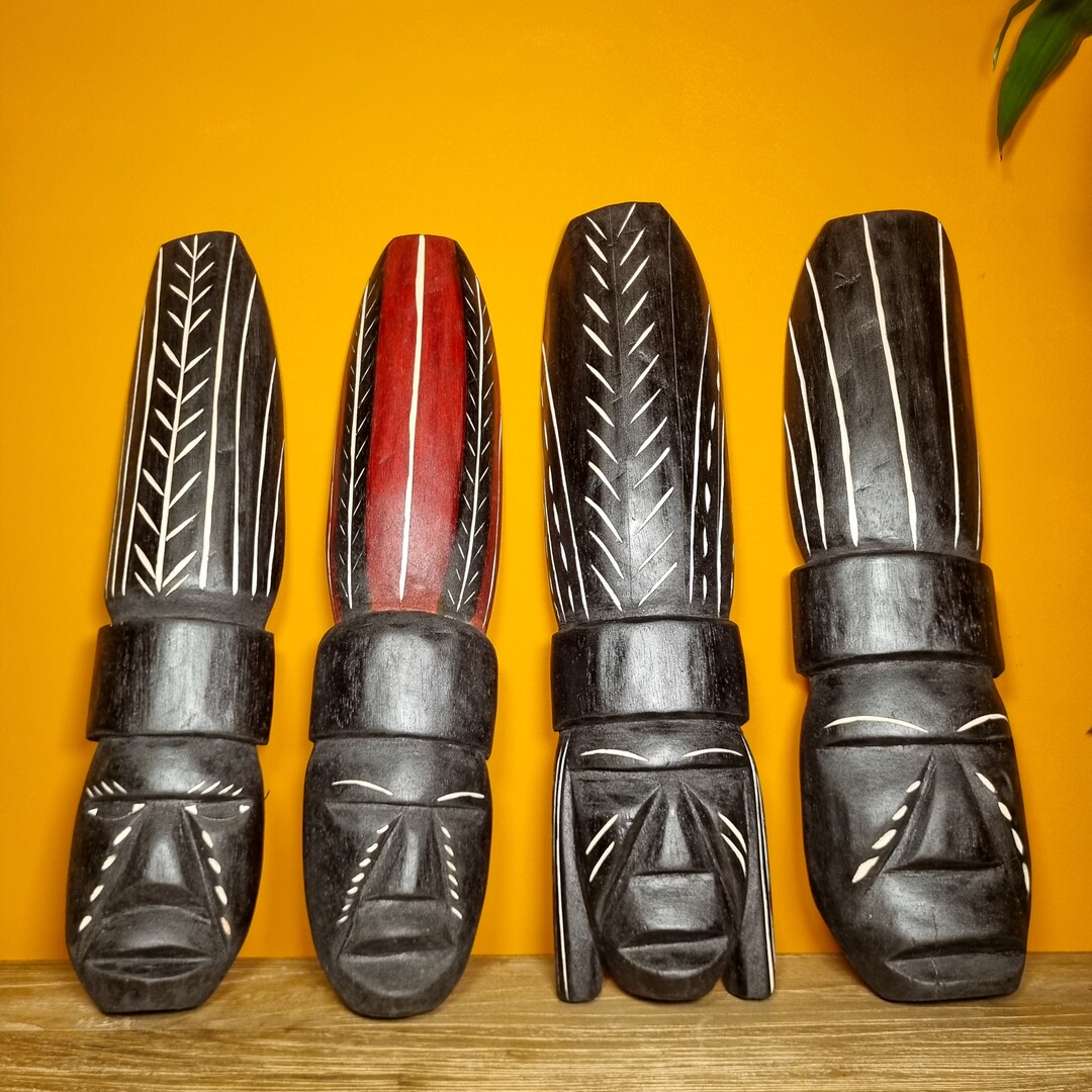 Traditional Indigenous Mask Tikuna Ethnicity 40 X 10 Cm Amazon 4 Models ...