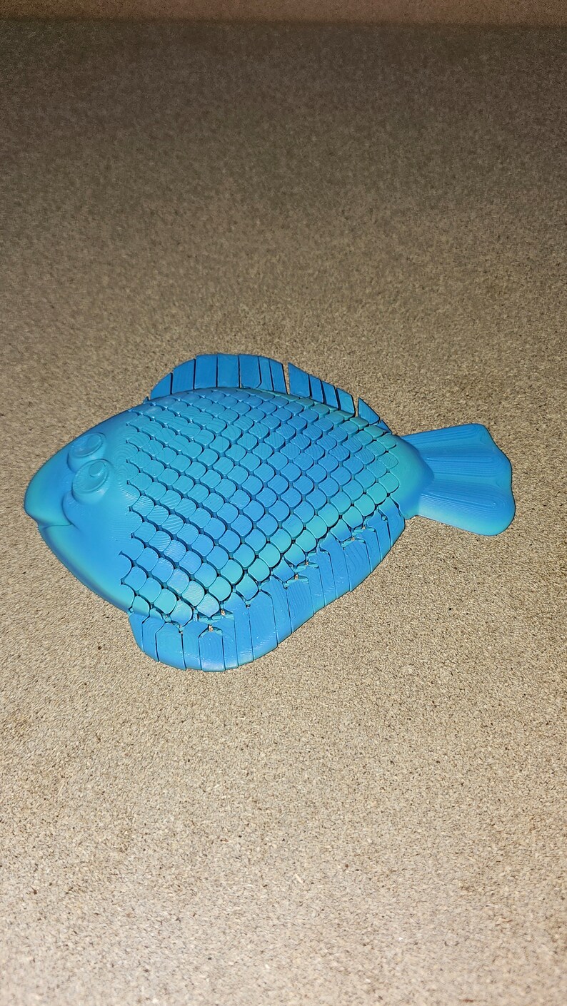 3D Printed Articulating Fish Toy/fidget - Etsy