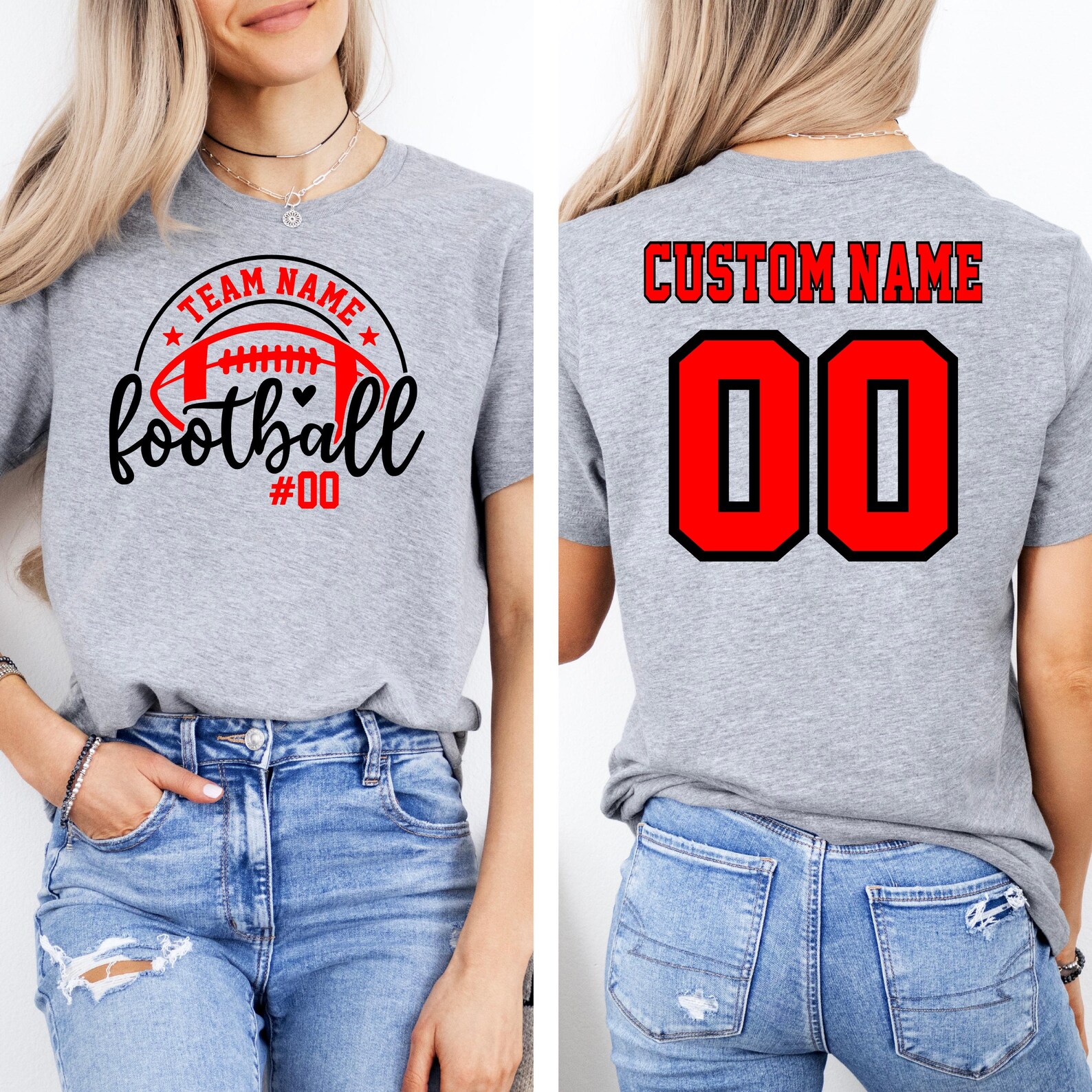 Custom Football Shirt Custom Football Mom Shirt Personalized Football ...