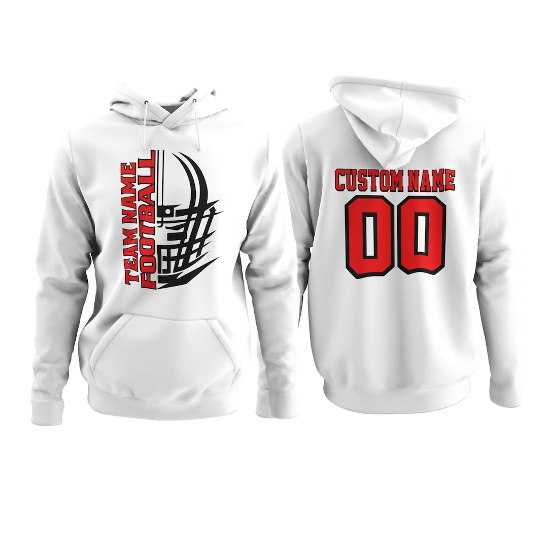 Custom Football Hoodie Custom Football Mom Hoodie Personalized Football ...