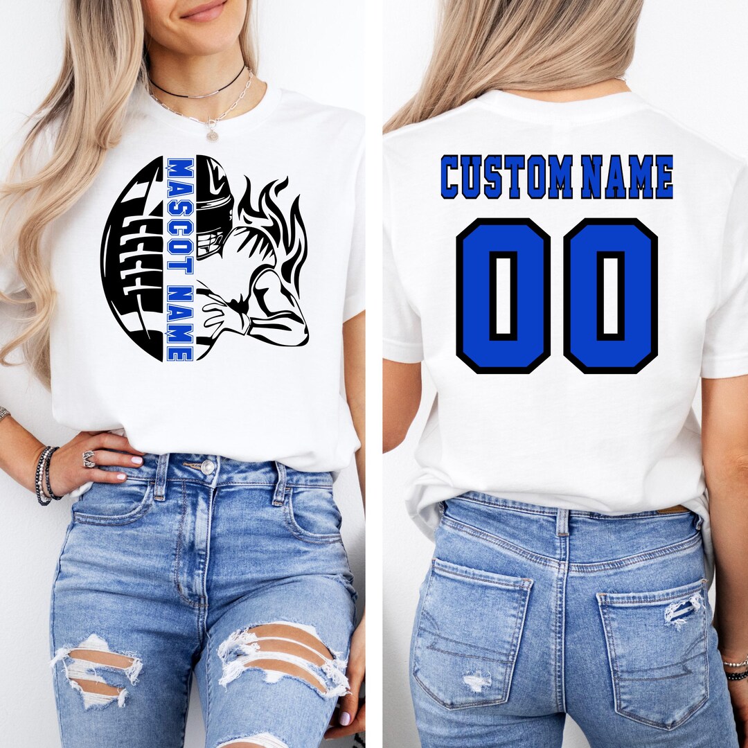 Custom Football Shirt Custom Football Mom Shirt Personalized Football ...