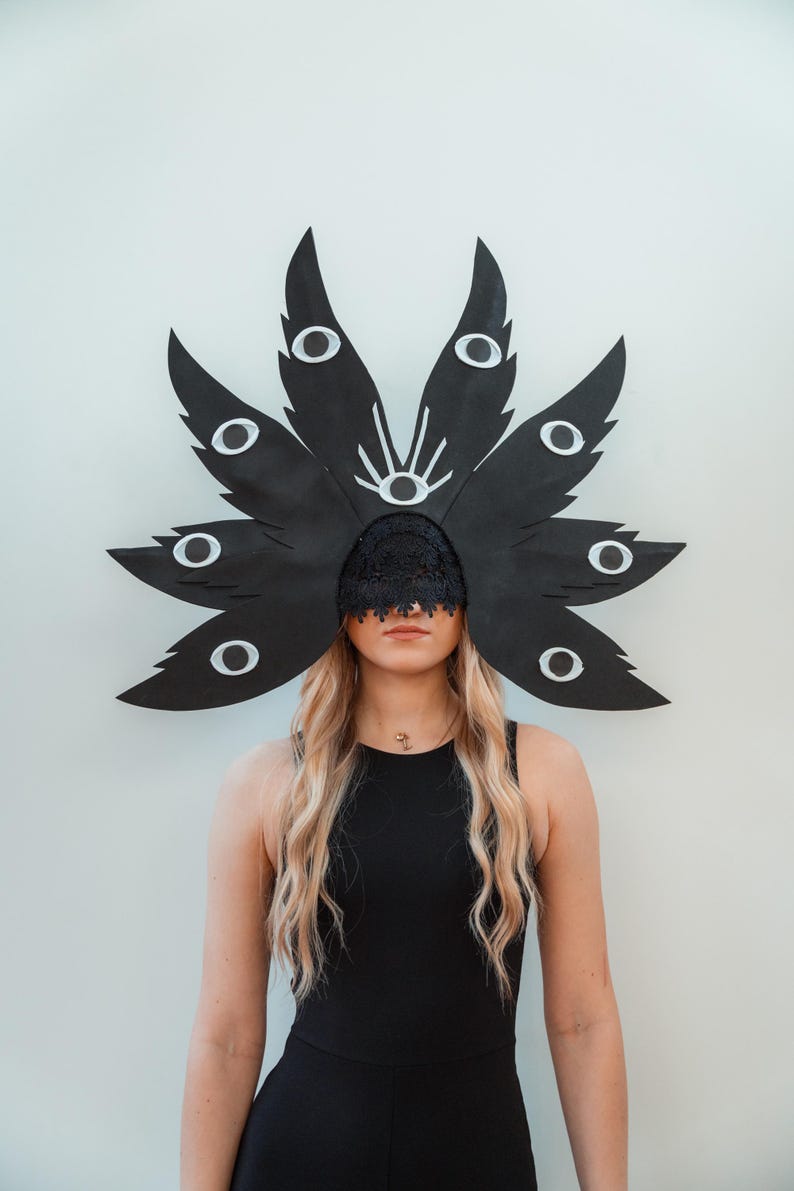 Angel Headpiece, Winged Face Mask, Eye Mask, Seraph Mask, Cosplay - Etsy