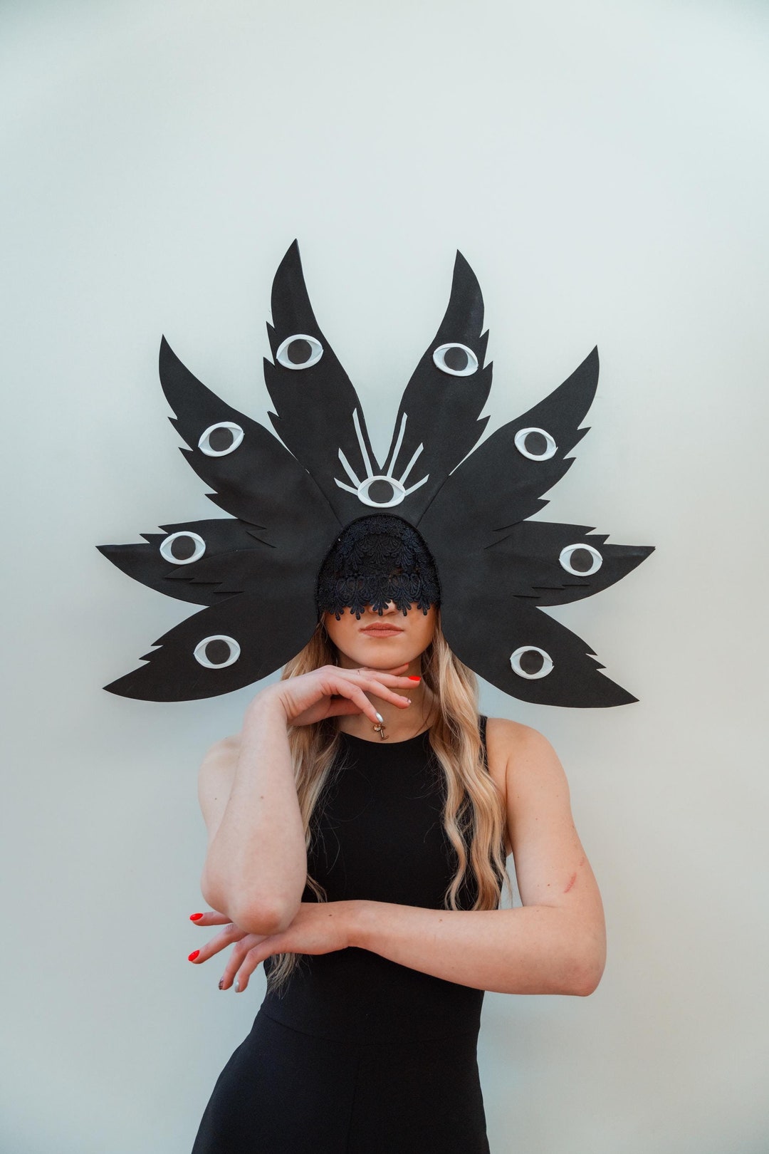 Angel Headpiece, Winged Face Mask, Eye Mask, Seraph Mask, Cosplay - Etsy