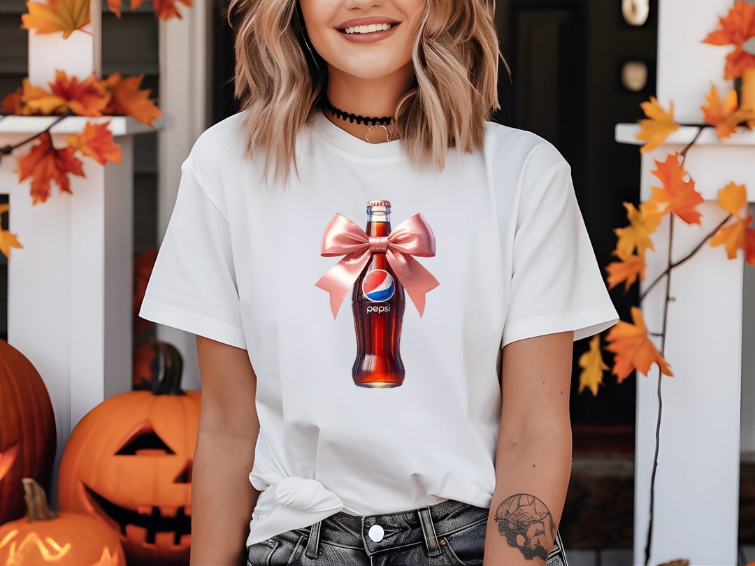 Coquette Pepsi Shirt, Pink Bow Pepsi Shirt, Cute Preppy Pink Bow ...