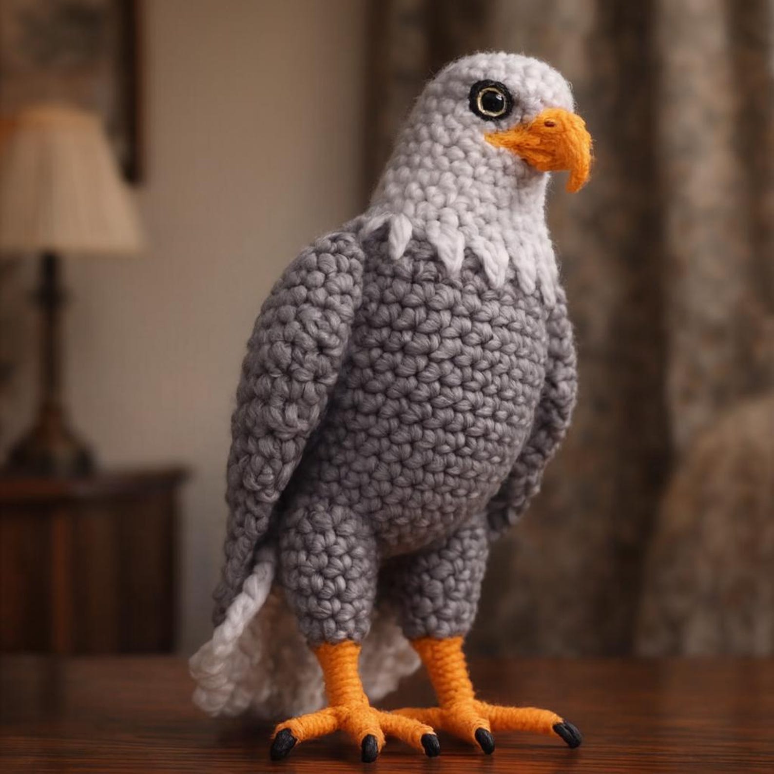 Bald Eagle Amigurumi Crochet Pattern • Easy Plush Bird Tutorial (PDF ...