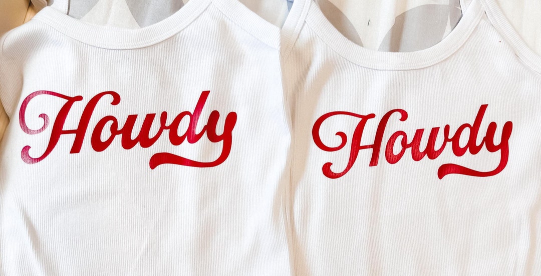 Howdy SVG File, Transparent Background, for Vinyl Decals and Iron-on ...