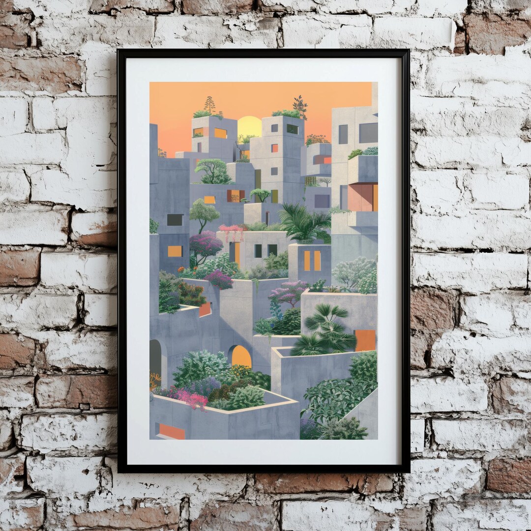 Digital Download - Urban Jungle Plant Wall Art - Printable Contemporary ...