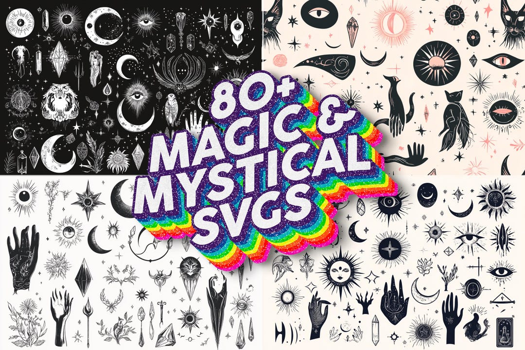 Mysterious Psychedelic SVG Gothic, Mystic,magic, Dark Mystery SVG Files ...