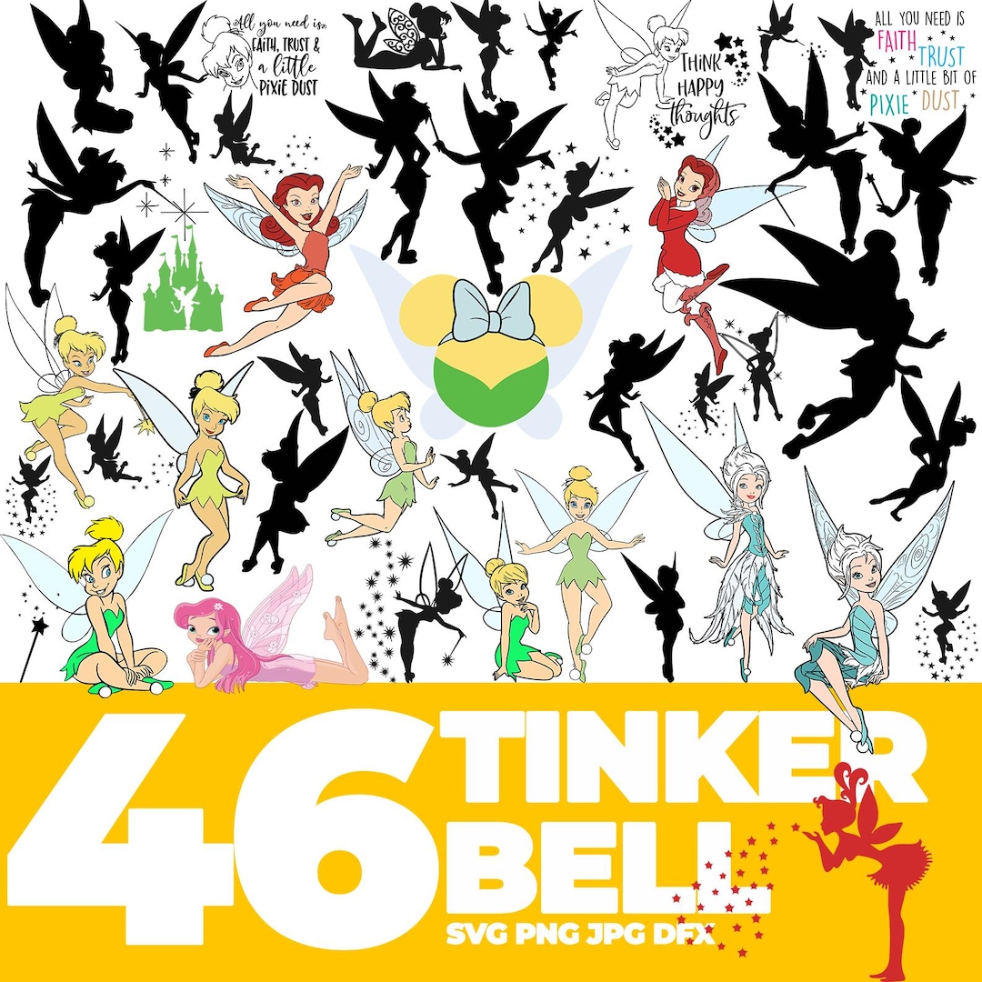 Tinkerbell SVG Bundle, Tinkerbell Svg & Png Files for Cricut, Believe ...