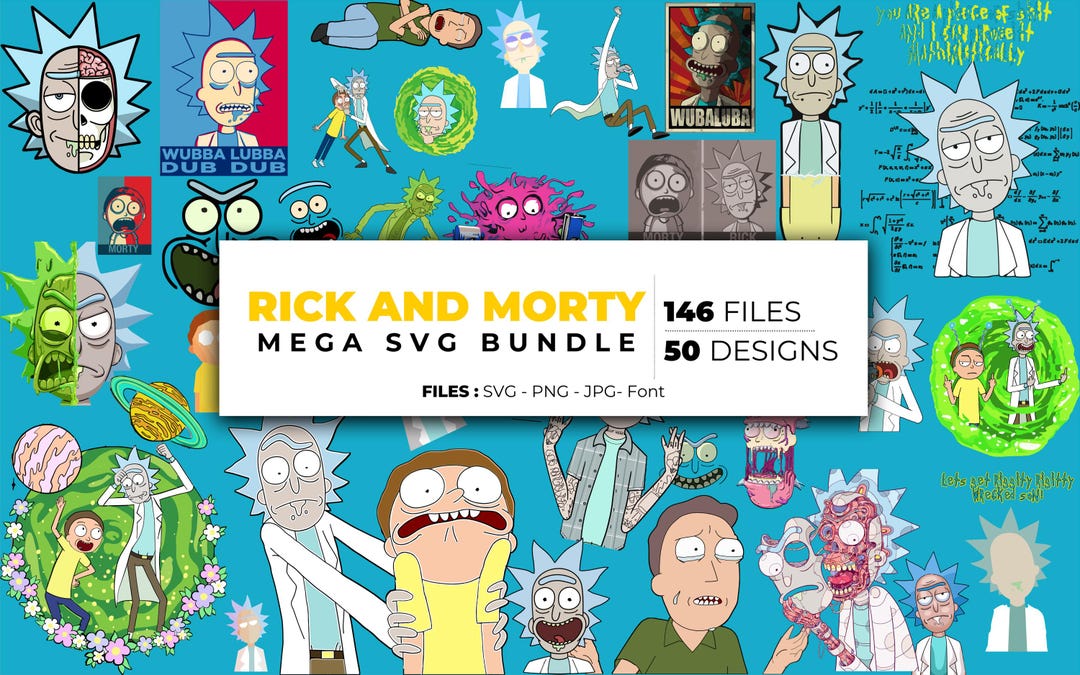 Rick and Morty SVG Pickle Rick & Morty in Space Funny Png Eps Dxf Files ...