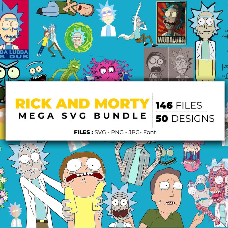 Rick and Morty Svg - Etsy