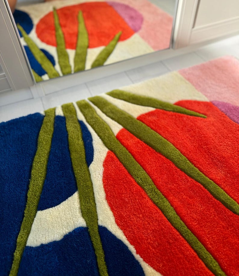 Handmade Rugs for Bedroom and Living Room Aesthetic, Special Home ...