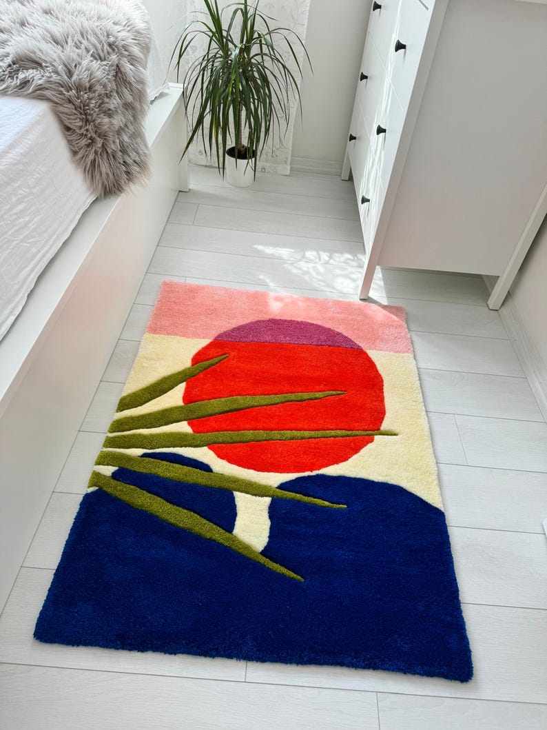 Handmade Rugs for Bedroom and Living Room Aesthetic, Special Home ...