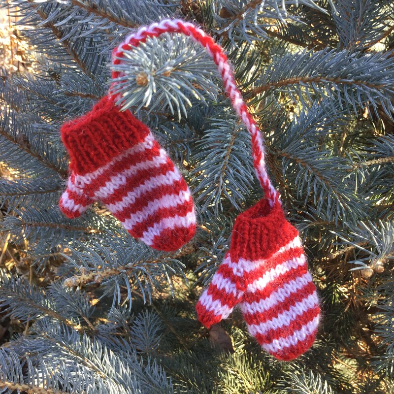 Red Mittens - Etsy