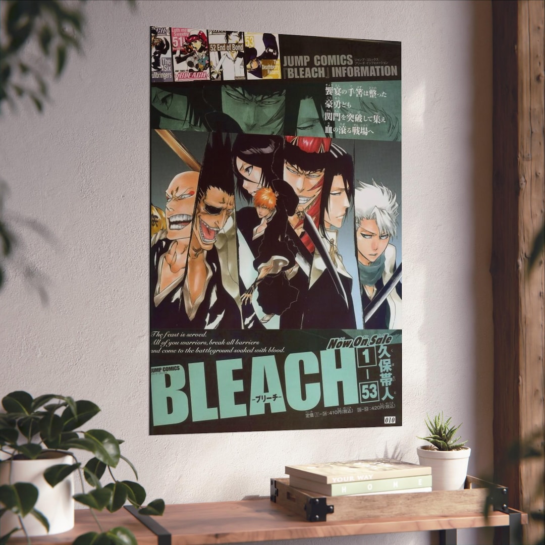 Bleach Anime Poster, Anime Poster, Anime Manga Art Print, Minimalist ...