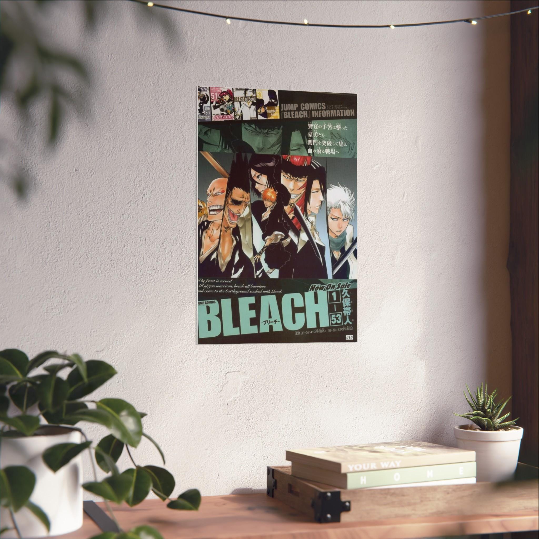 Bleach Anime Poster, Anime Poster, Anime Manga Art Print, Minimalist ...