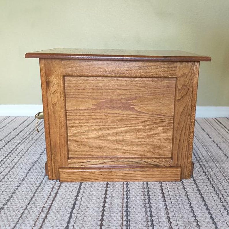 Vintage White Clad Oak Ice Box Cabinet Side Table - Etsy