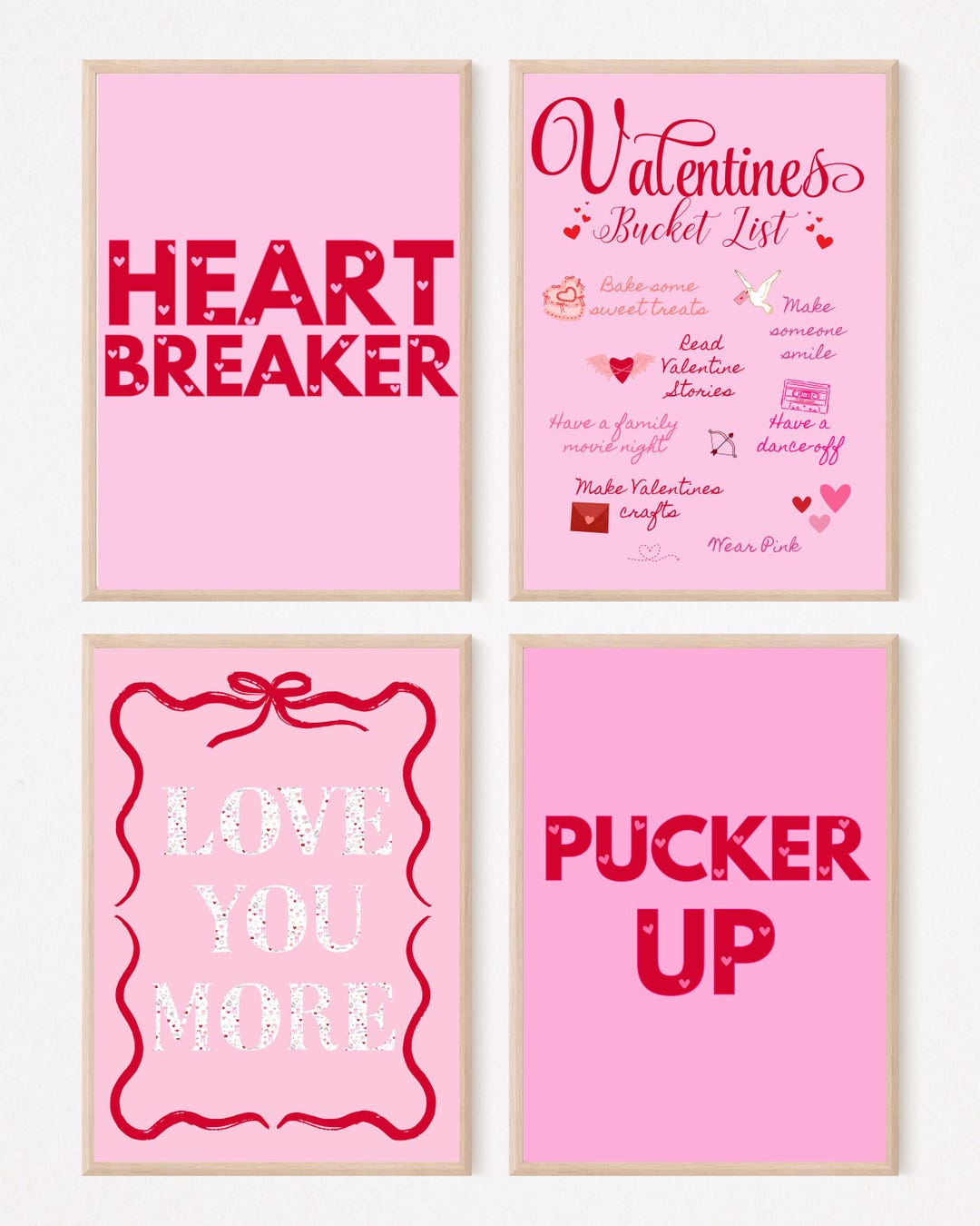 Valentines Posters, Valentines Wall Decor, Kids Valentines Poster ...