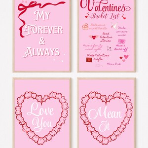 Valentines Gallery Wall, Valentines Bucket List, My Forever and Always ...