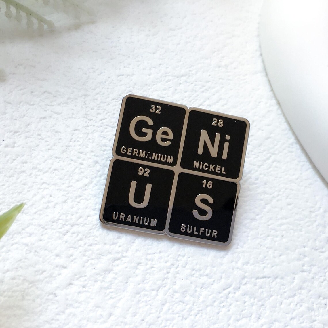 Funny Periodic Table of Elements Enamel Pin | Science Teacher Scientist ...