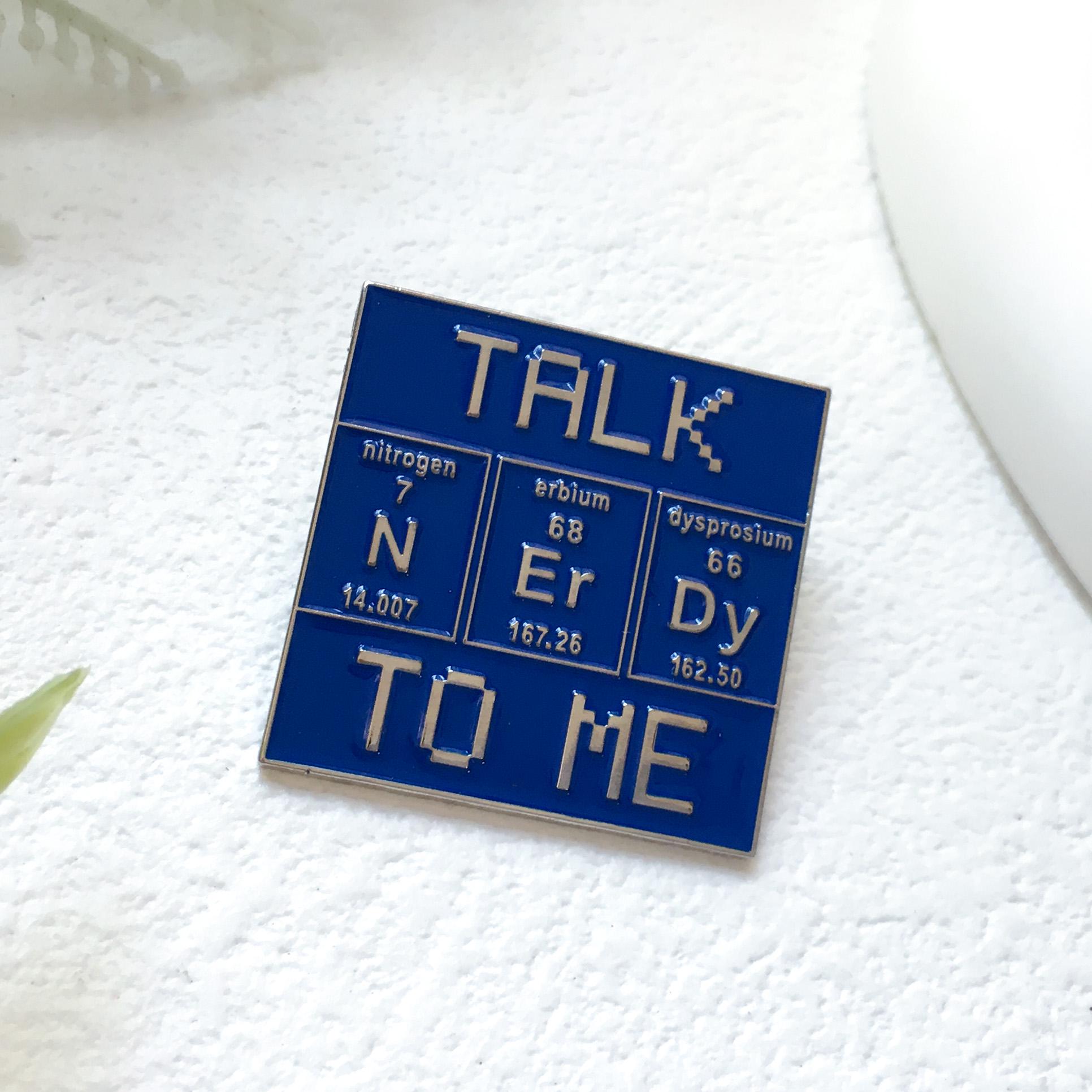 Funny Periodic Table of Elements Enamel Pin | Science Teacher Scientist ...