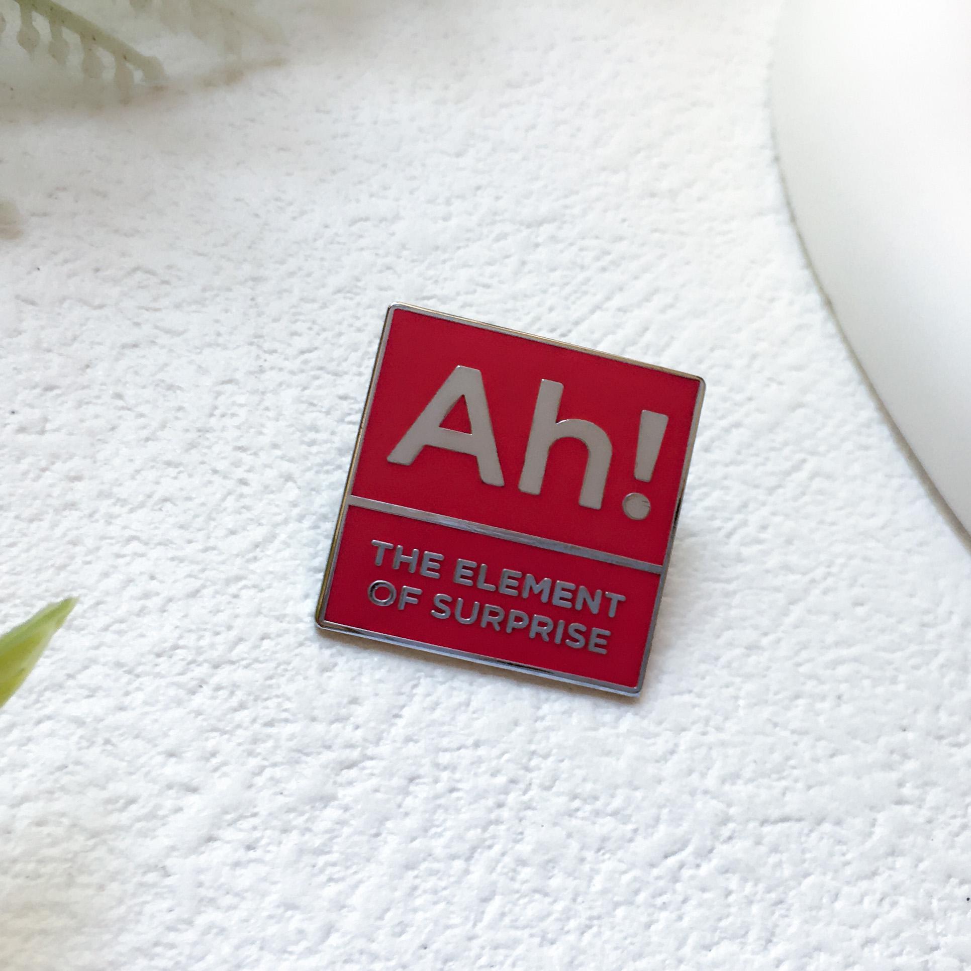 Funny Periodic Table of Elements Enamel Pin | Science Teacher Scientist ...