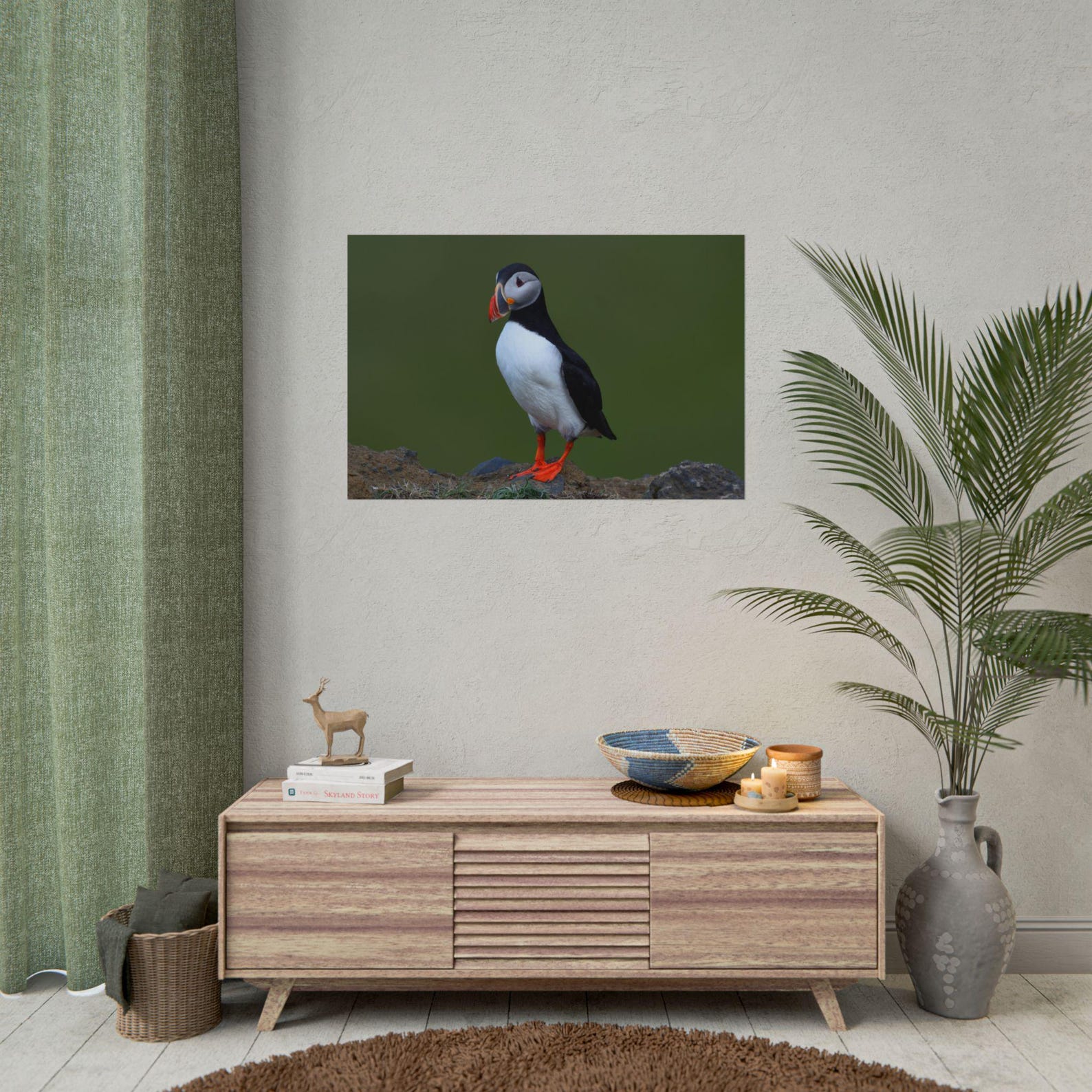 Atlantic Puffin Poster - Etsy