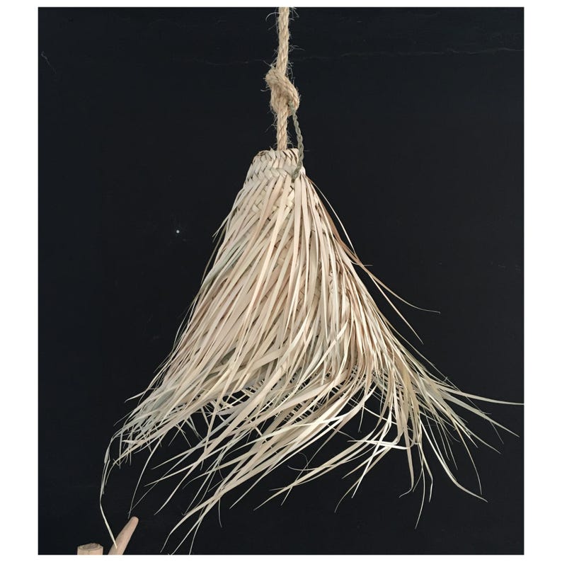 Straw Pendent Light ,straw Lampshade , Hanging Lamp Shade Palm Leaf ...