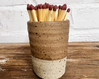 Pottery Match Pot - Etsy