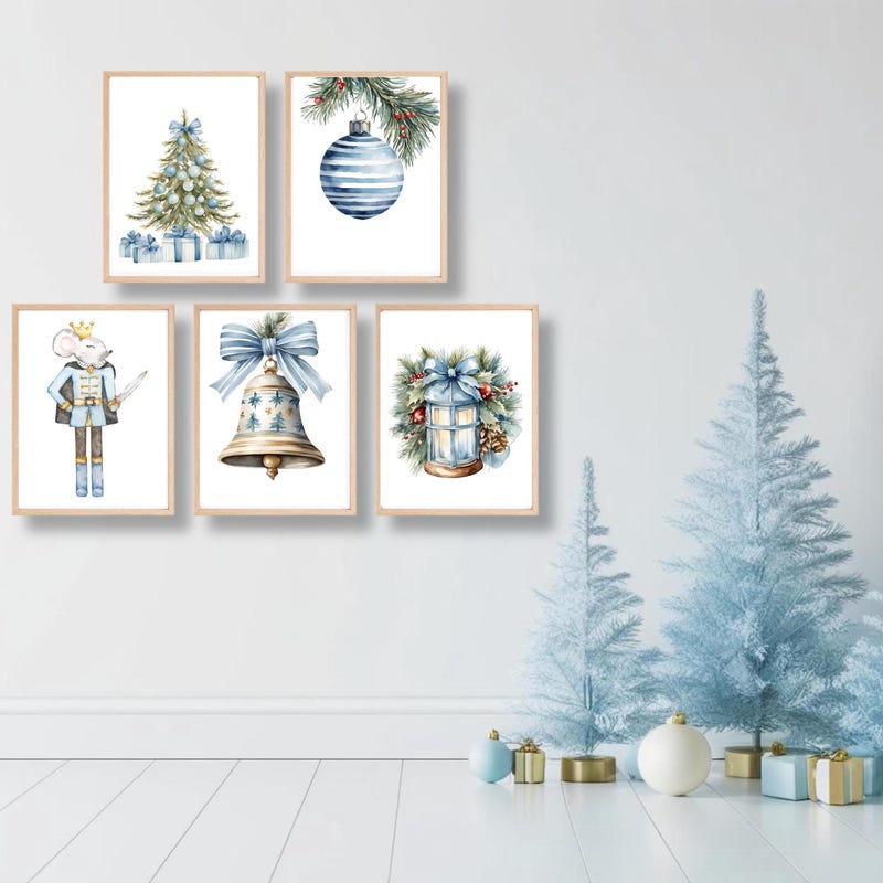Blue Christmas Decor - Etsy