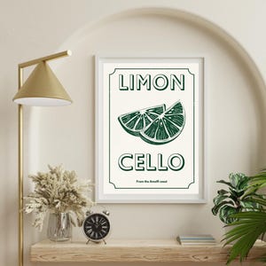 Amalfi Coast Lemon Wall Art Set—positano Citrus Prints, Italian Kitchen ...
