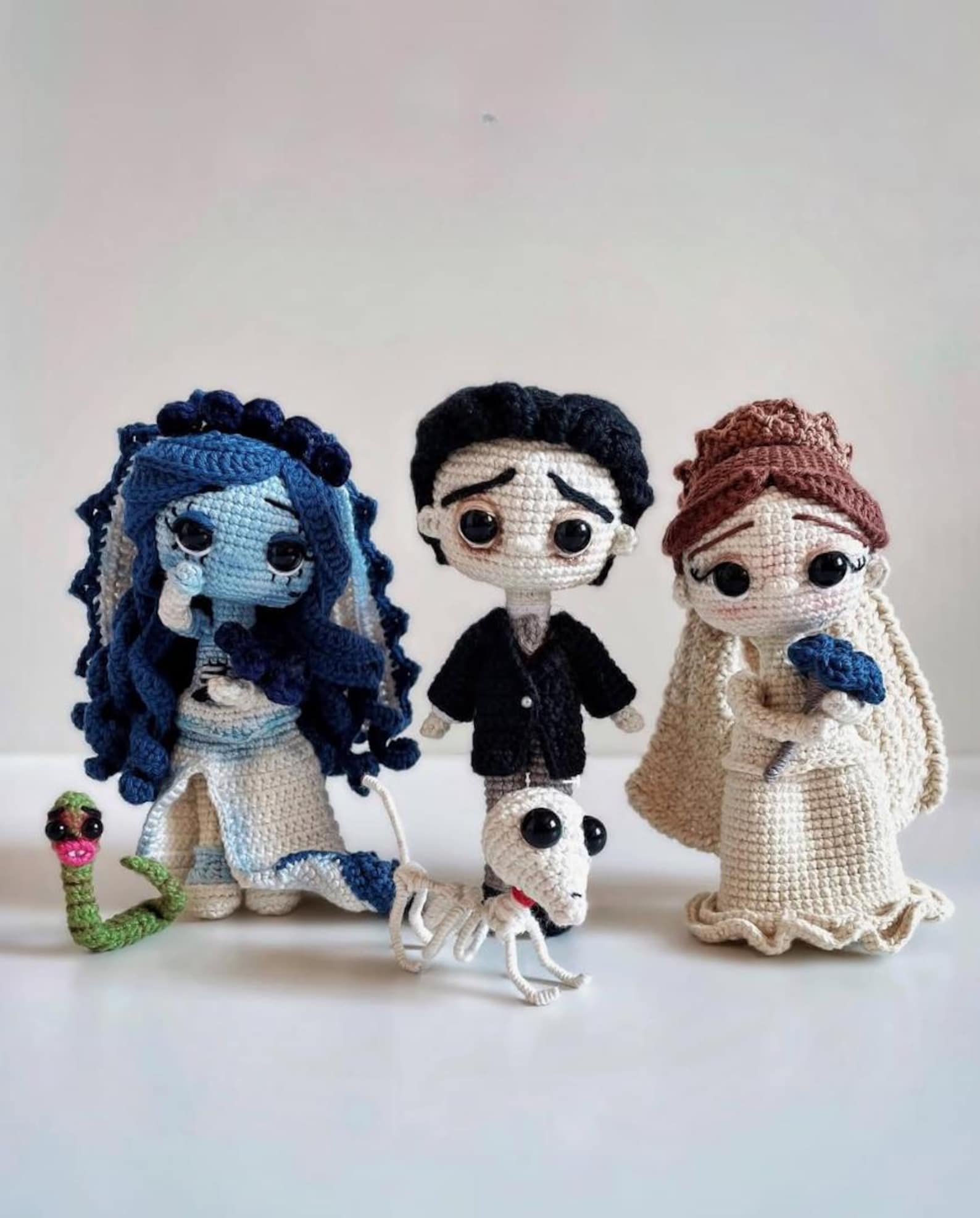 Corpse Bride Crochet Patterns – Emily, Victor, Victoria, Scraps ...