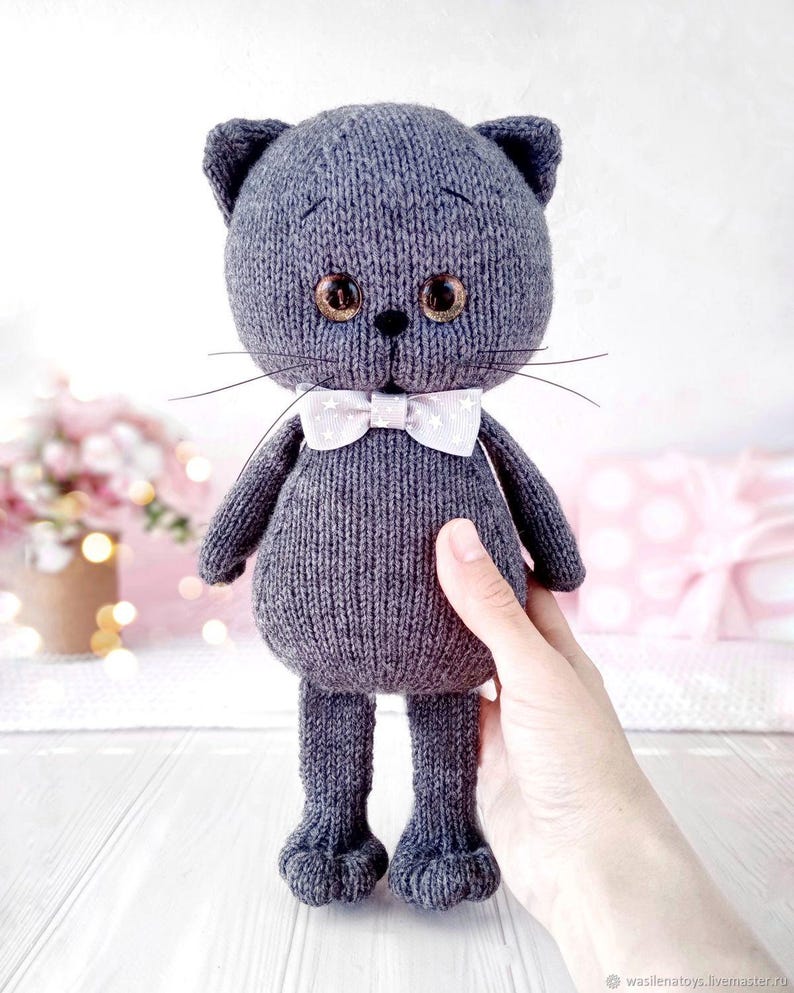 Kitty Knitting Pattern, Cat Knitting Pattern, English Pdf Pattern ...