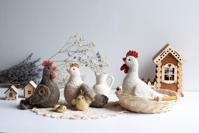 Chicken Knitting Pattern, Hen Knitting Pattern, Quick and Easy Pdf ...