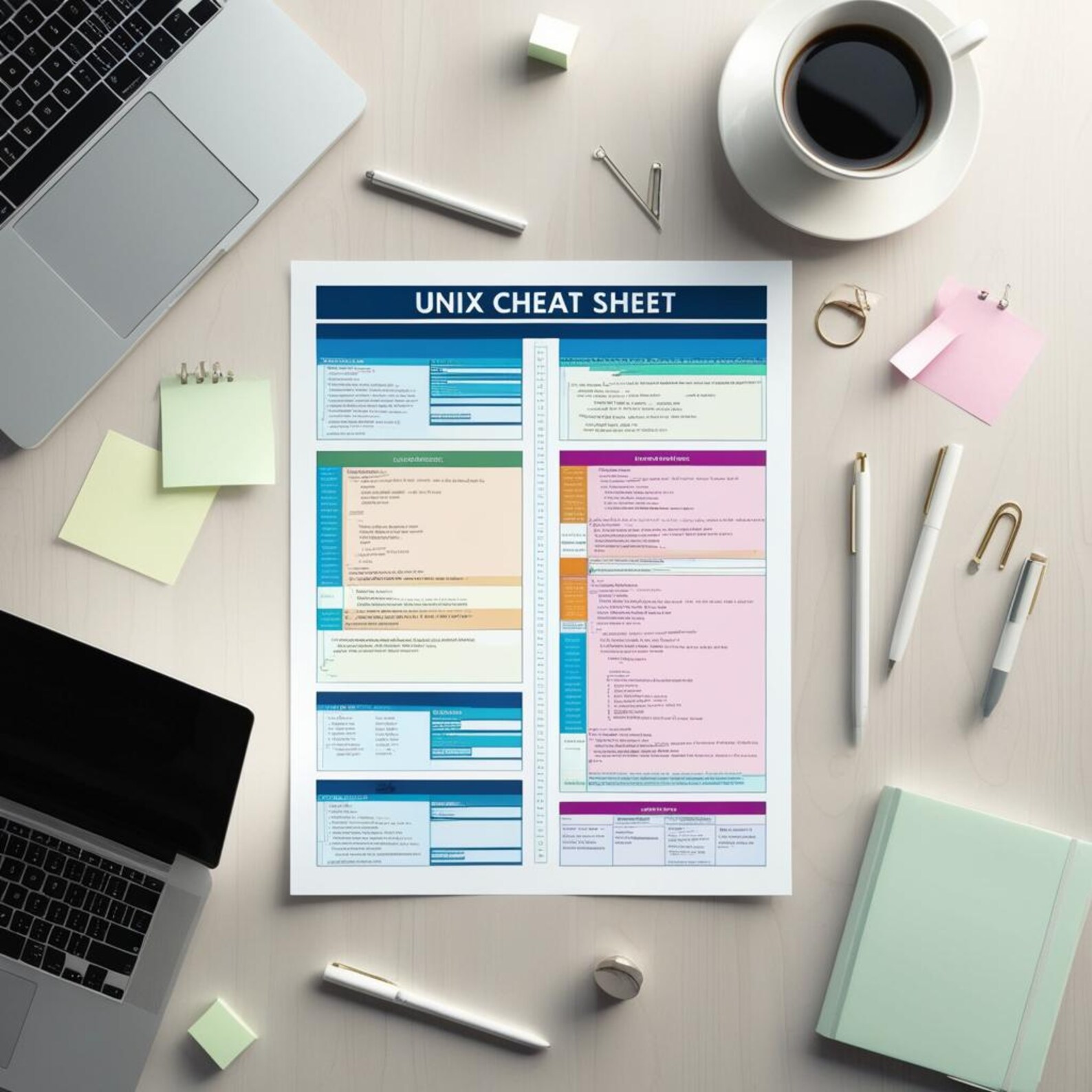 The Ultimate Unix PDF Cheat Sheet - Etsy