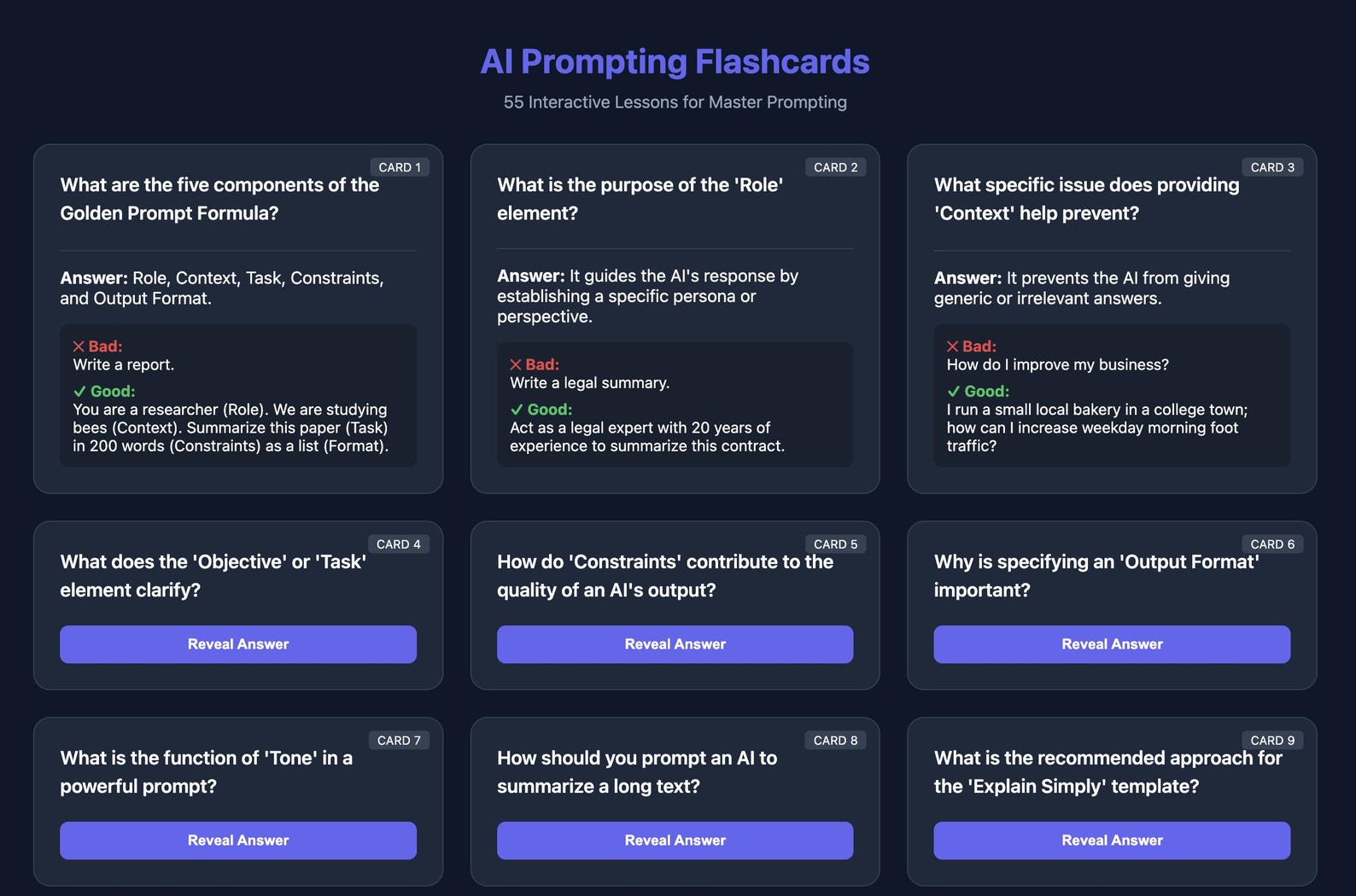 The Ultimate AI Prompting Flashcards - Etsy