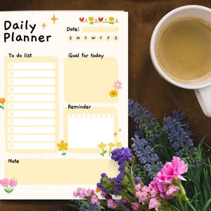 Daily Planner for Your Daily Routine, Digital Planner - Etsy