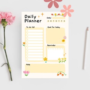 Daily Planner for Your Daily Routine, Digital Planner - Etsy