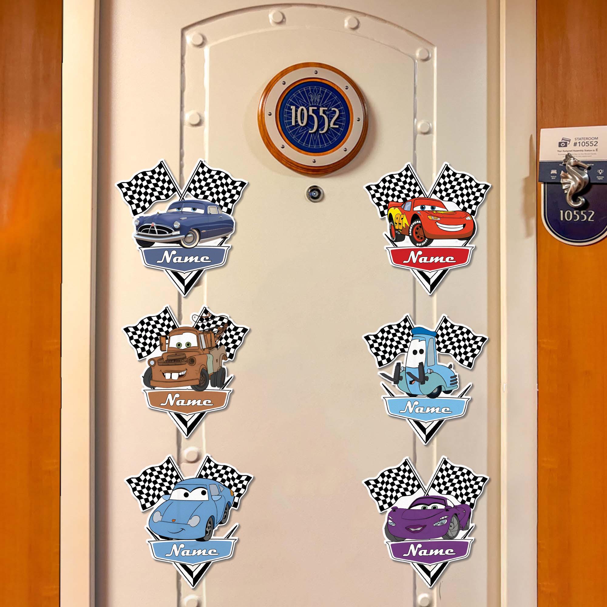 Custom Disney Cars Magnets, Disney Family Cruise Ship Stateroom Door ...