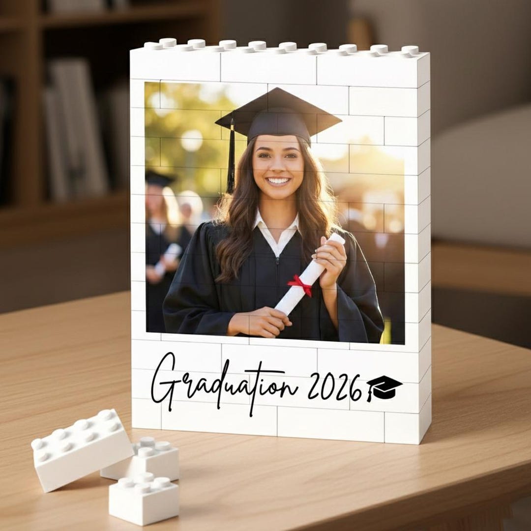 Custom Photo Building Blocks for Graduator, Custom Senior 2026 Keepsake ...