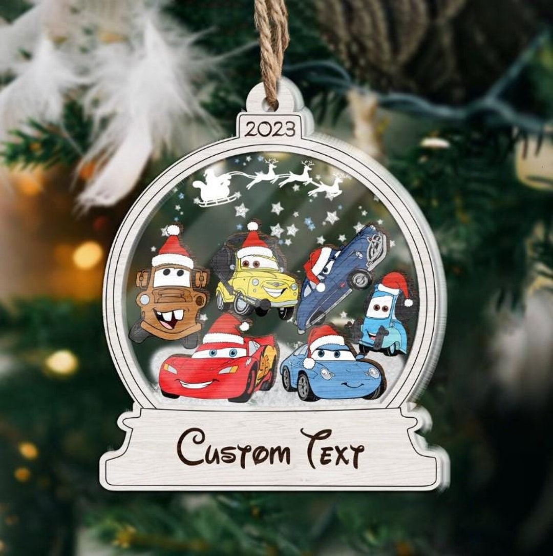 Personalized Christmas Disney Cars Ornament, Cars Personalized Ornament ...
