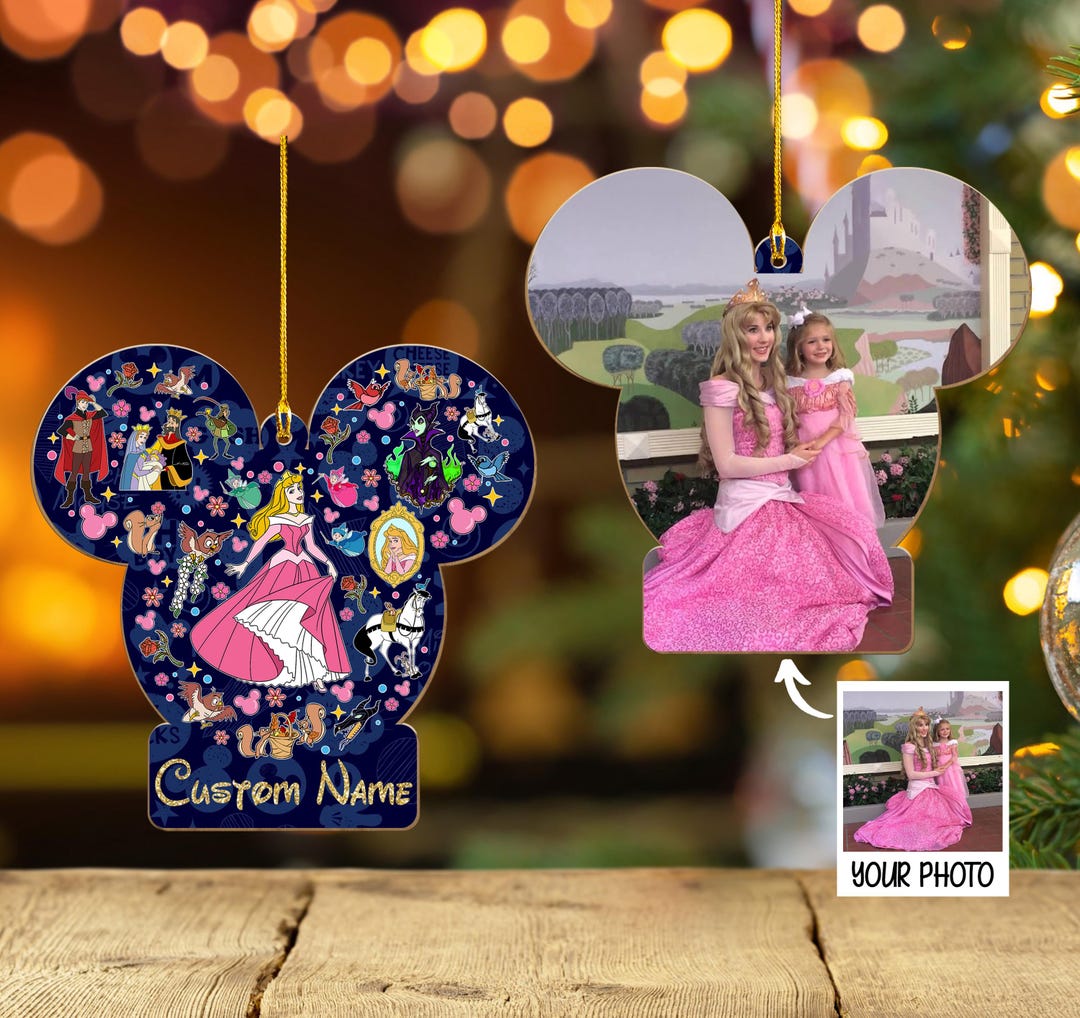 Two-sided Disney Princess Aurora Ornament, Aurora Ornament, Disney ...