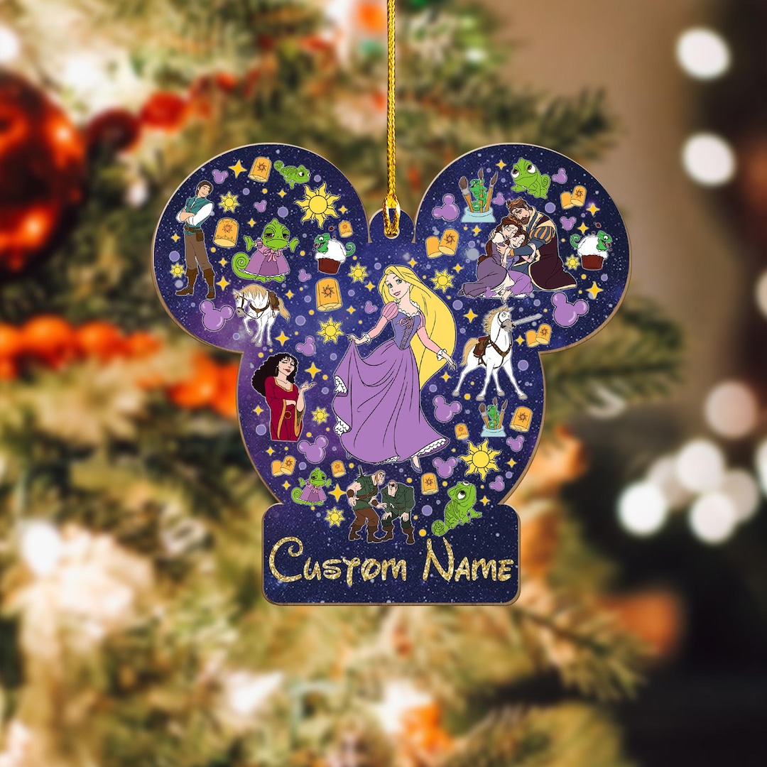 Personalized Princess Rapunzel Ornament, Princess Ornament, Princess ...