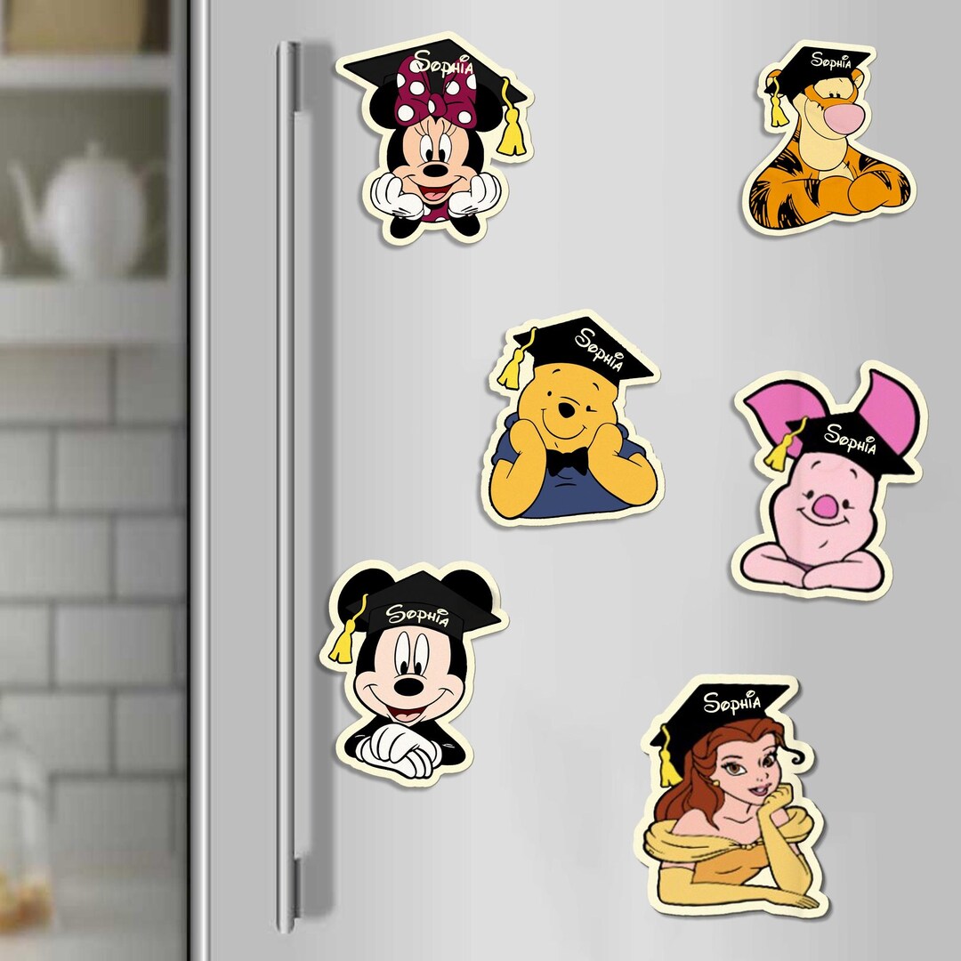 Custom Disney Senior 2025 Magnet, Mickey & Friends Graduation Magnet ...